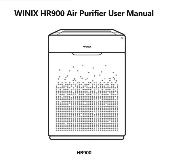 Winix Air Purifier User Manual Model-HR900